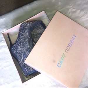 Cape Robbin | Shoes | Cape Robbin Royal Blue Lace Fabric Short Booties ...